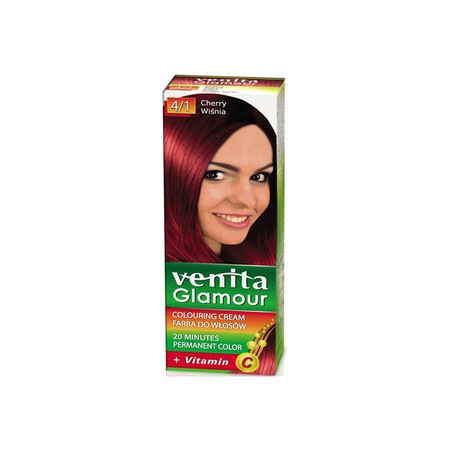 Vopsea de par, permanenta, Glamour, Venita, Nr. 4/1, Visiniu - eMAG.ro