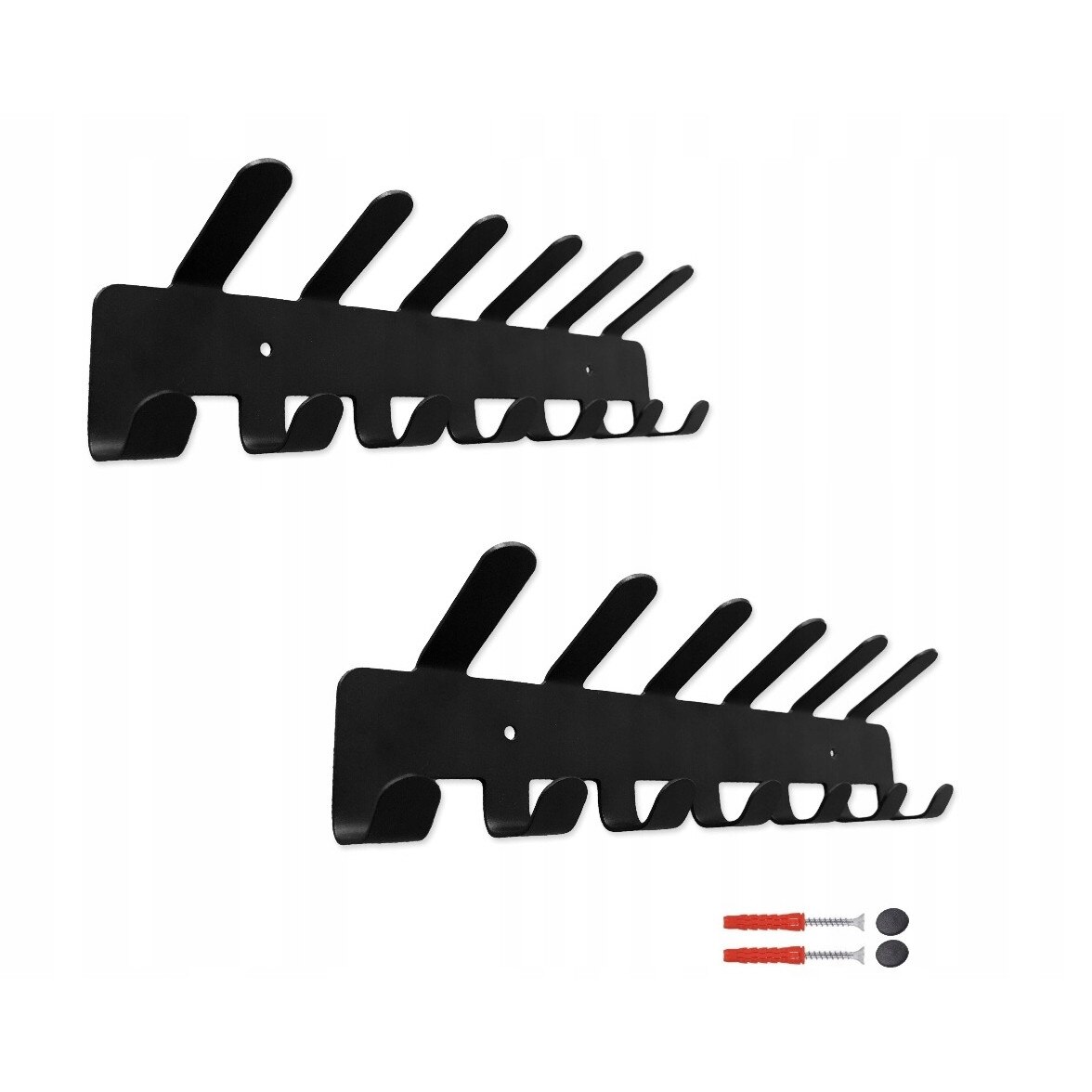 Set 2 cuiere de perete, Stalform, Otel, Negru - eMAG.ro