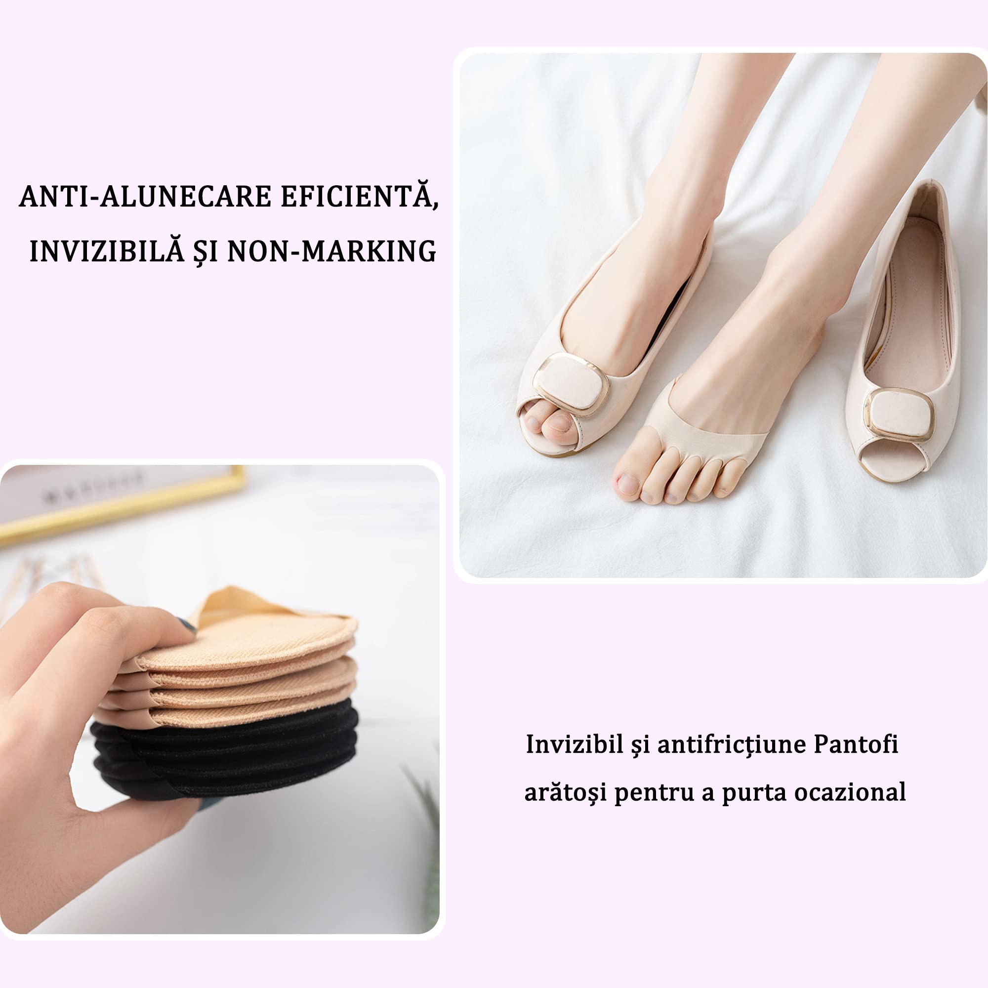 Set de 4 perechi Sosete pentru degetele de la picioare, Wieysdoo ...