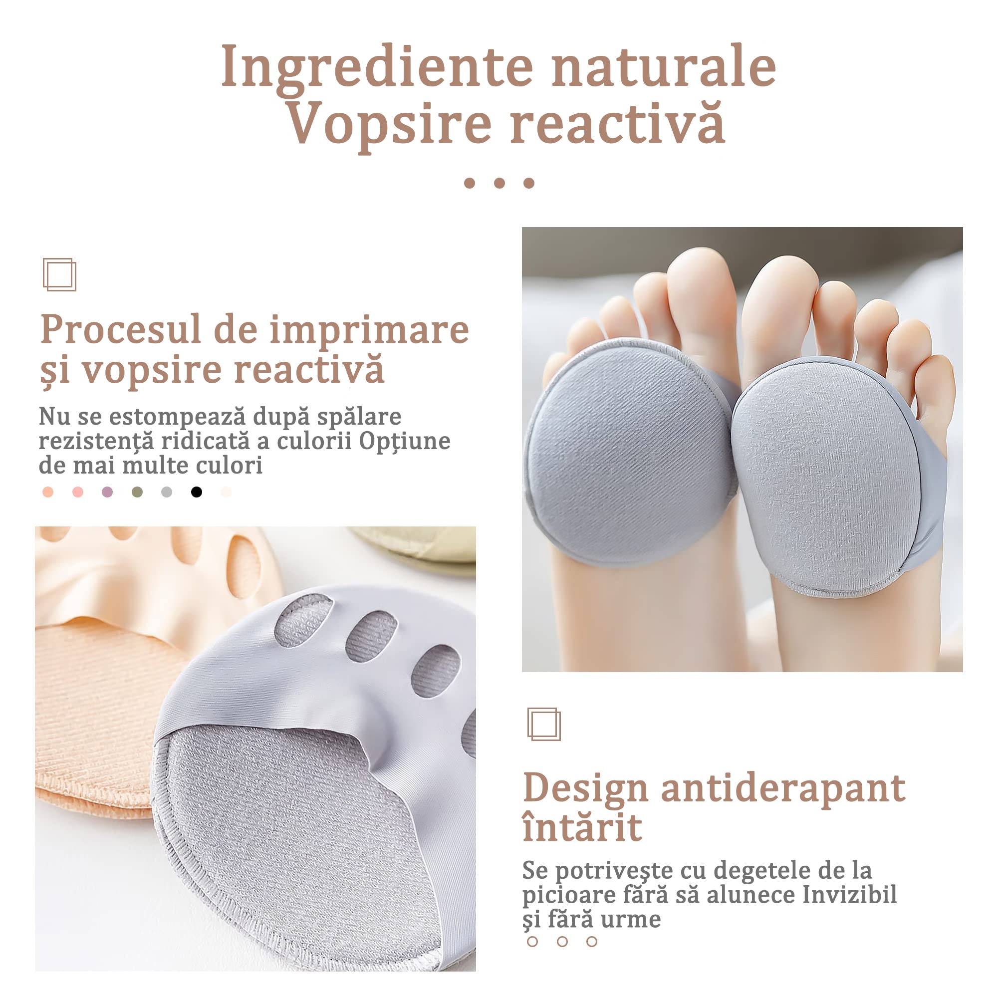 Set de 4 perechi Sosete pentru degetele de la picioare, Wieysdoo ...