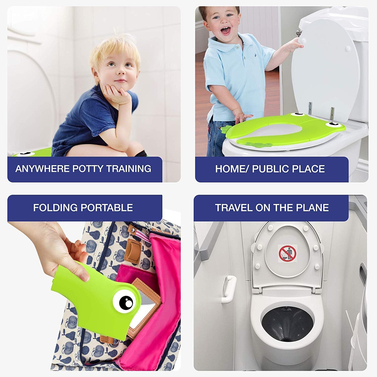 Reductor WC tip capac toaleta Pentru Copii, SOOYE®, pliabil / portabil ...