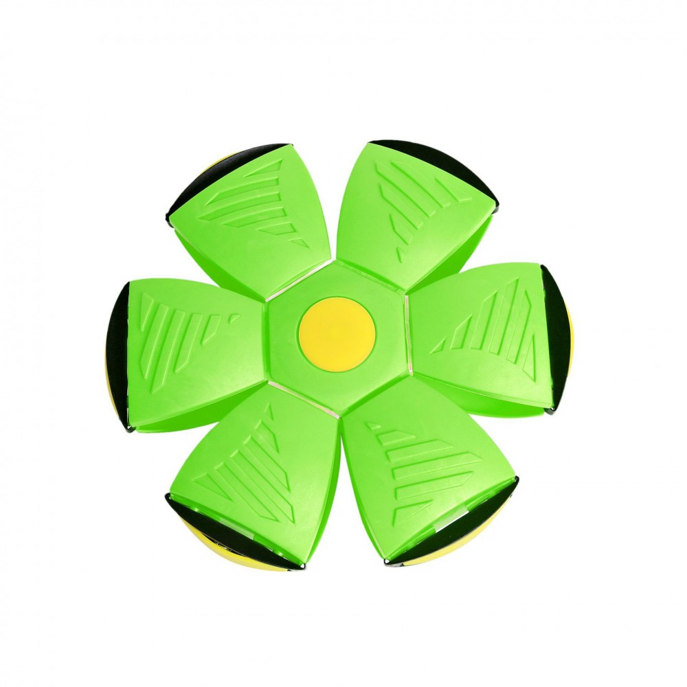 Minge zburatoare transformabila in disc Frisbee verde - eMAG.ro