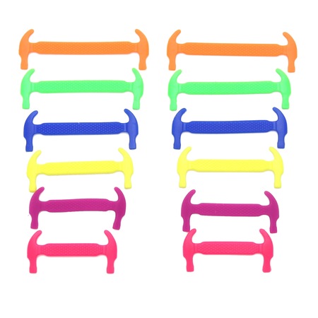 Set 6 sireturi silicon, elastice, colorate, NO TOUCH 4792 - eMAG.ro