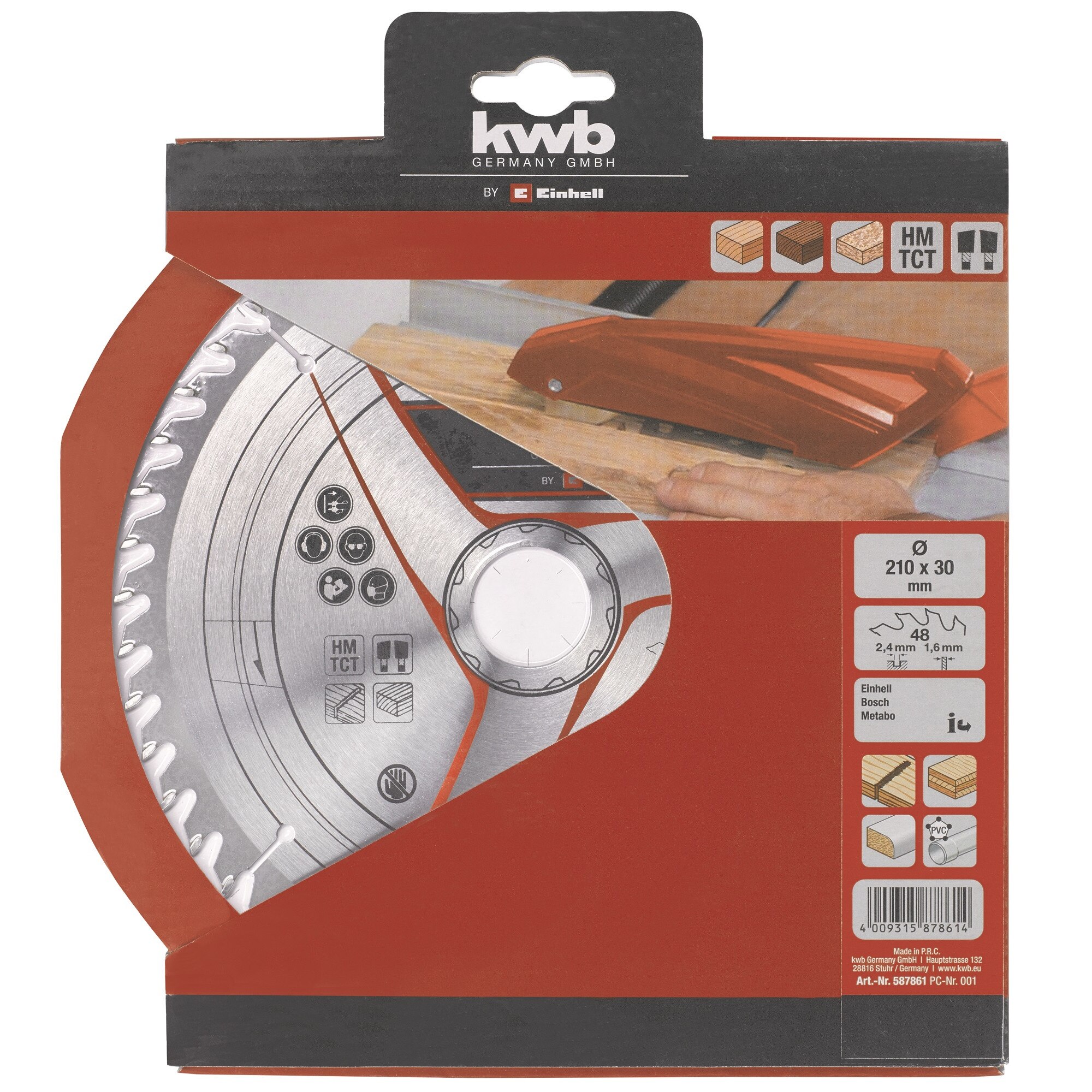 Disc circular KWB pentru lemn HM 210 x 30 x 2,4 mm Z 48 - eMAG.ro