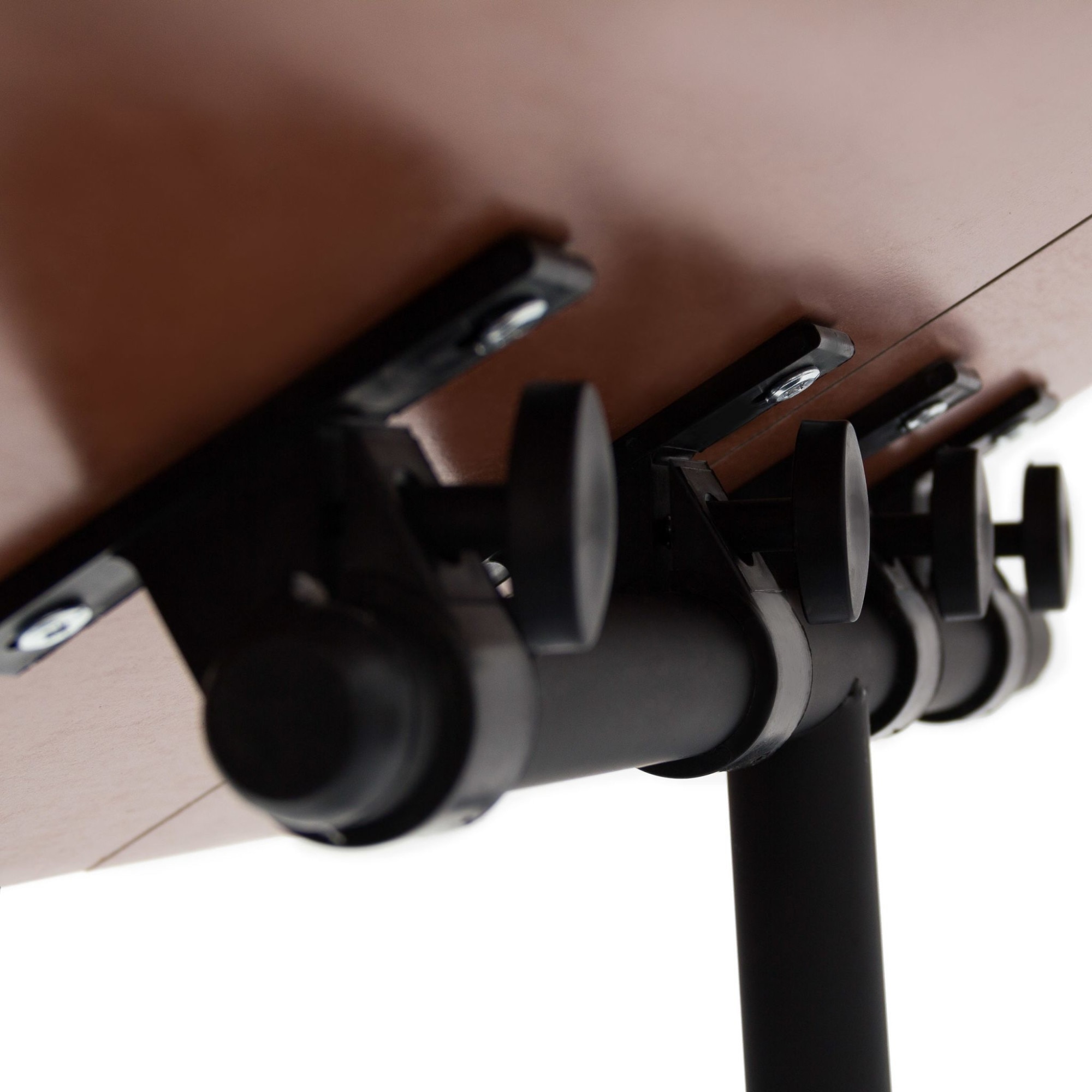 Suport pentru laptop din lemn, inaltime reglabila, cu roti, rotativ ...