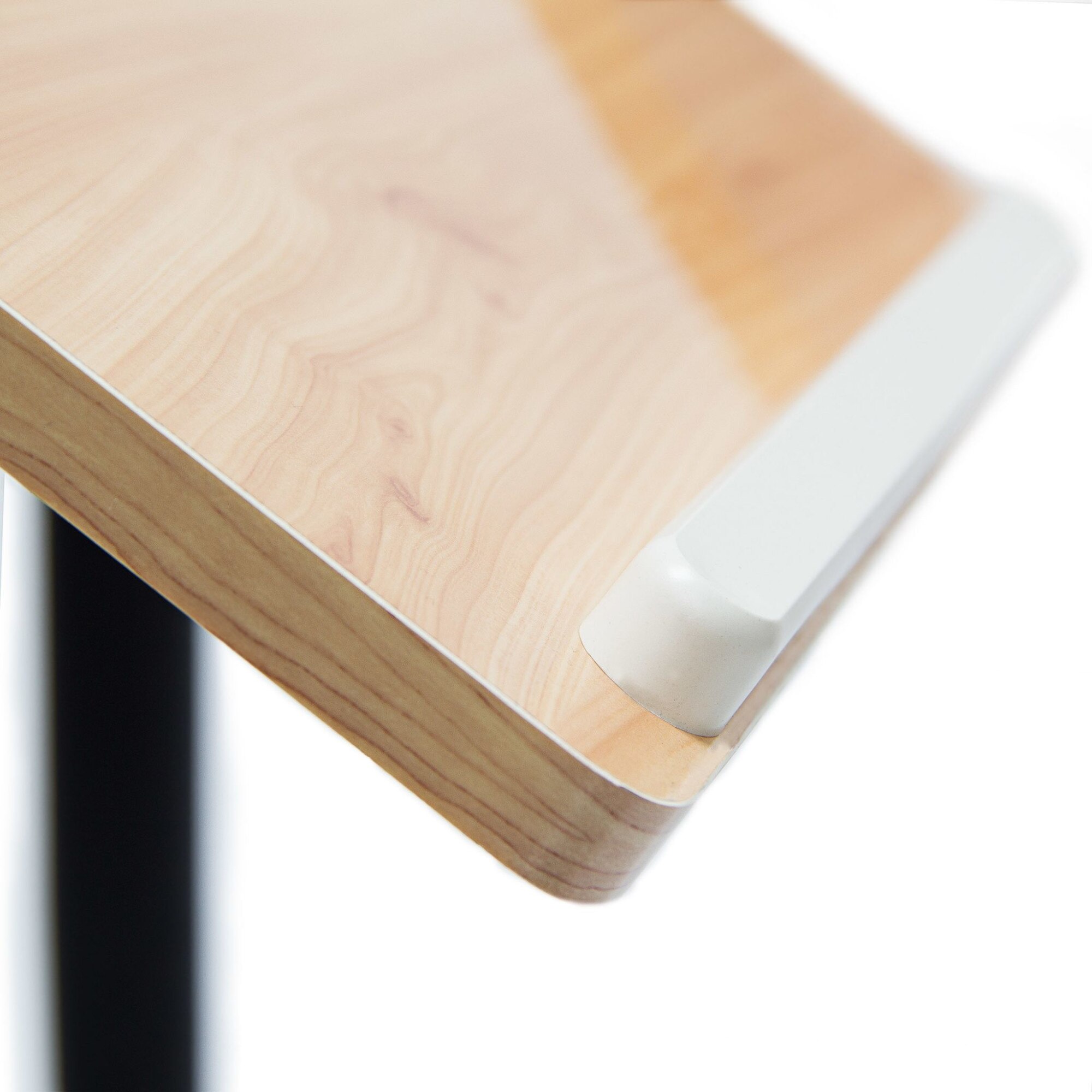 Suport pentru laptop din lemn, inaltime reglabila, cu roti, rotativ ...