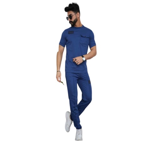 Trening barbati, Original, Bumbac, Albastru, 2XL INTL - eMAG.ro