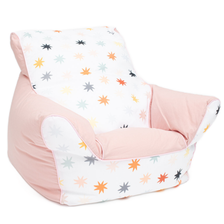 Fotoliu puf pentru copii, umplut cu perle de polistiren, New Baby, roz ...
