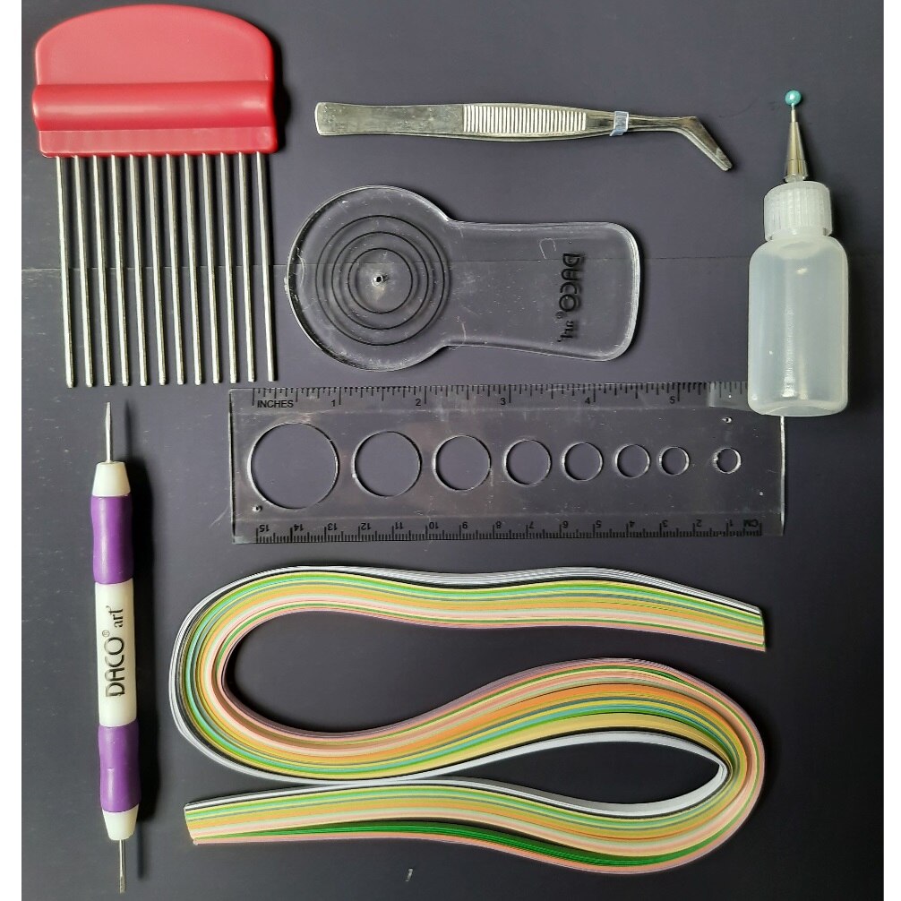 Set quilling pentru incepatori, FLR, 7 piese - eMAG.ro
