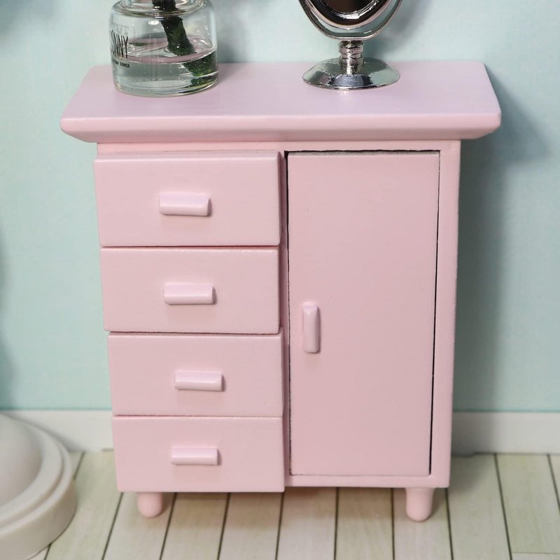 Noptiera pentru papusi, Sunmostar, Lemn, Roz - eMAG.ro