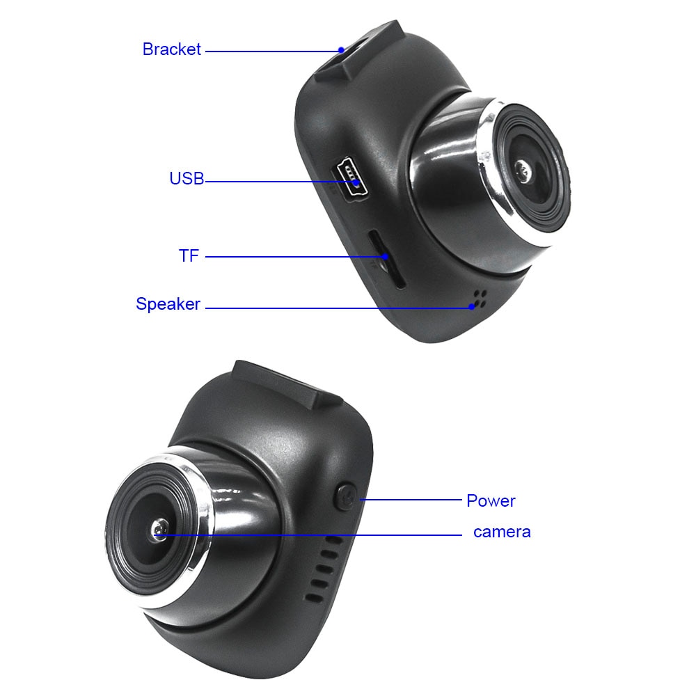 Camera auto DVR de bord, Dash Cam, Full HD 1080P, display 1.5 ...