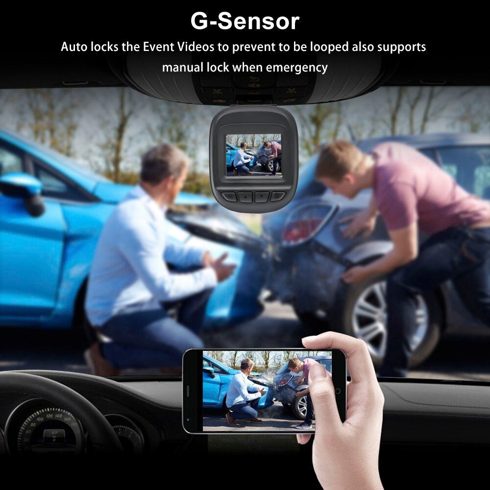 Camera auto DVR de bord, Dash Cam, Full HD 1080P, display 1.5 ...