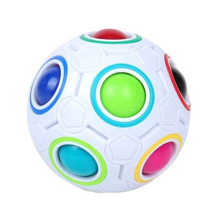 Minge de puzzle curcubeu, Plastic, Multicolor - eMAG.ro