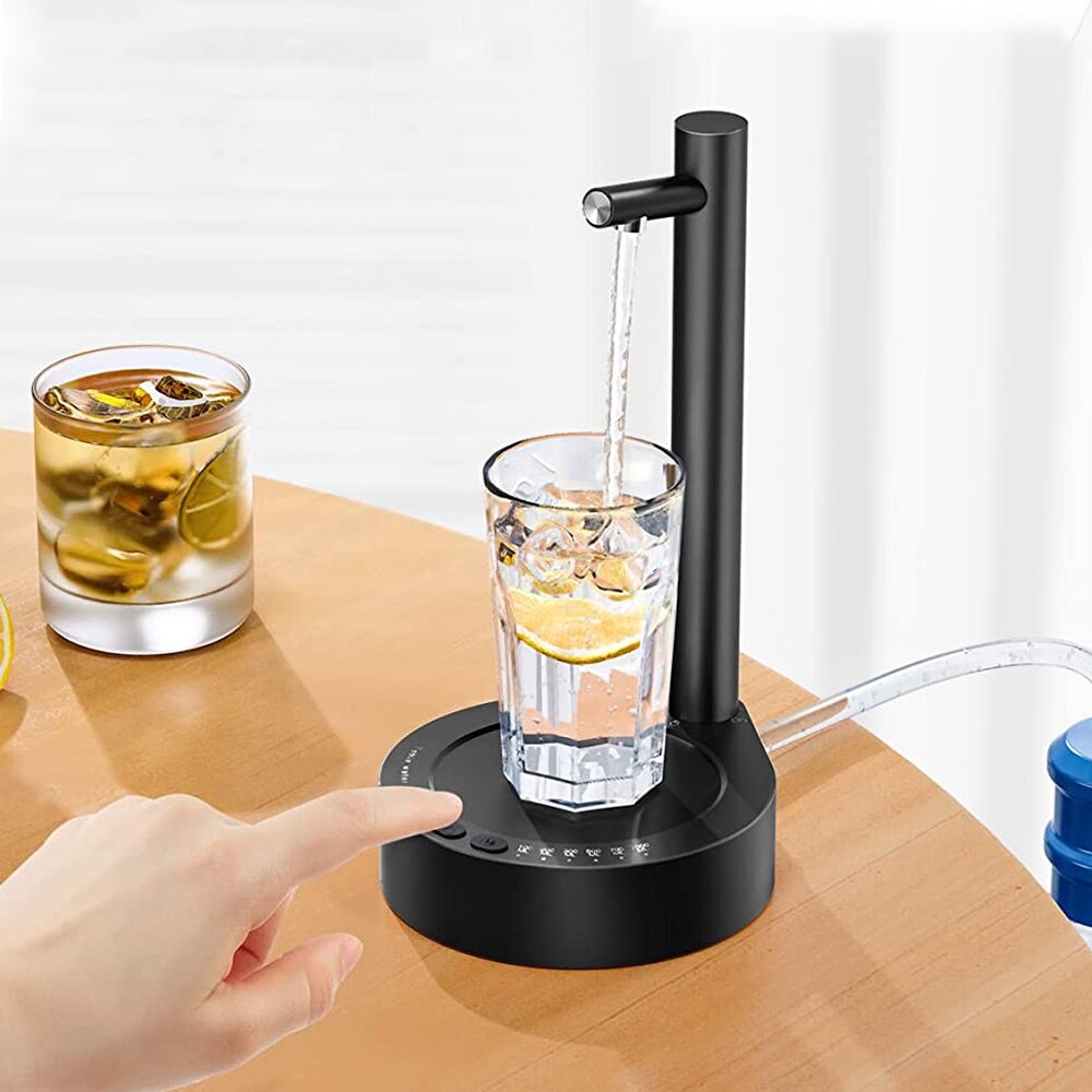 Dozator apa de birou, GelldG, Inox, Incarcare usb, Negru - eMAG.ro