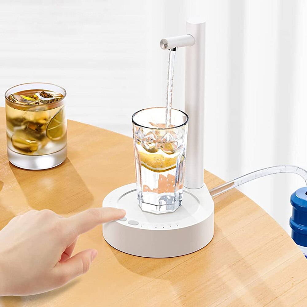 Dozator apa de birou, GelldG, Inox, Incarcare USB, Alb - eMAG.ro