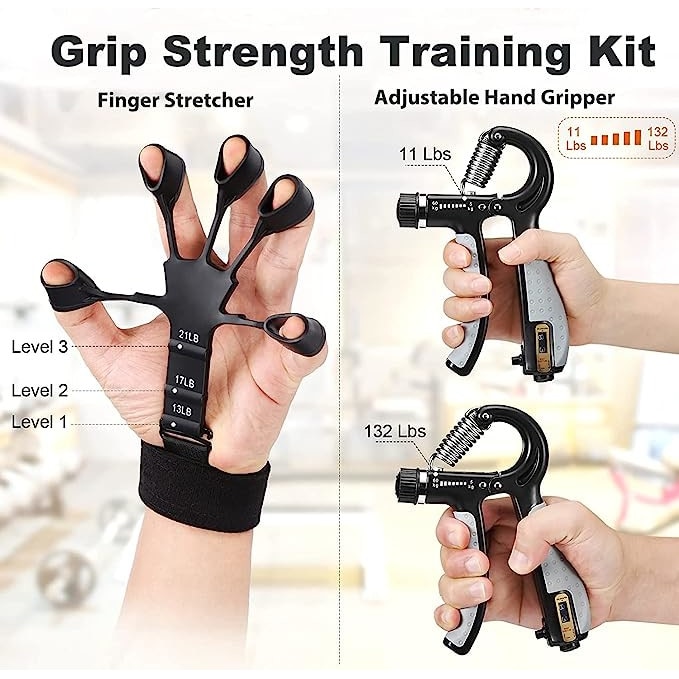 Set Flexoare pentru Exercitii Antebrat, Degete si Palma, Reglabil ...