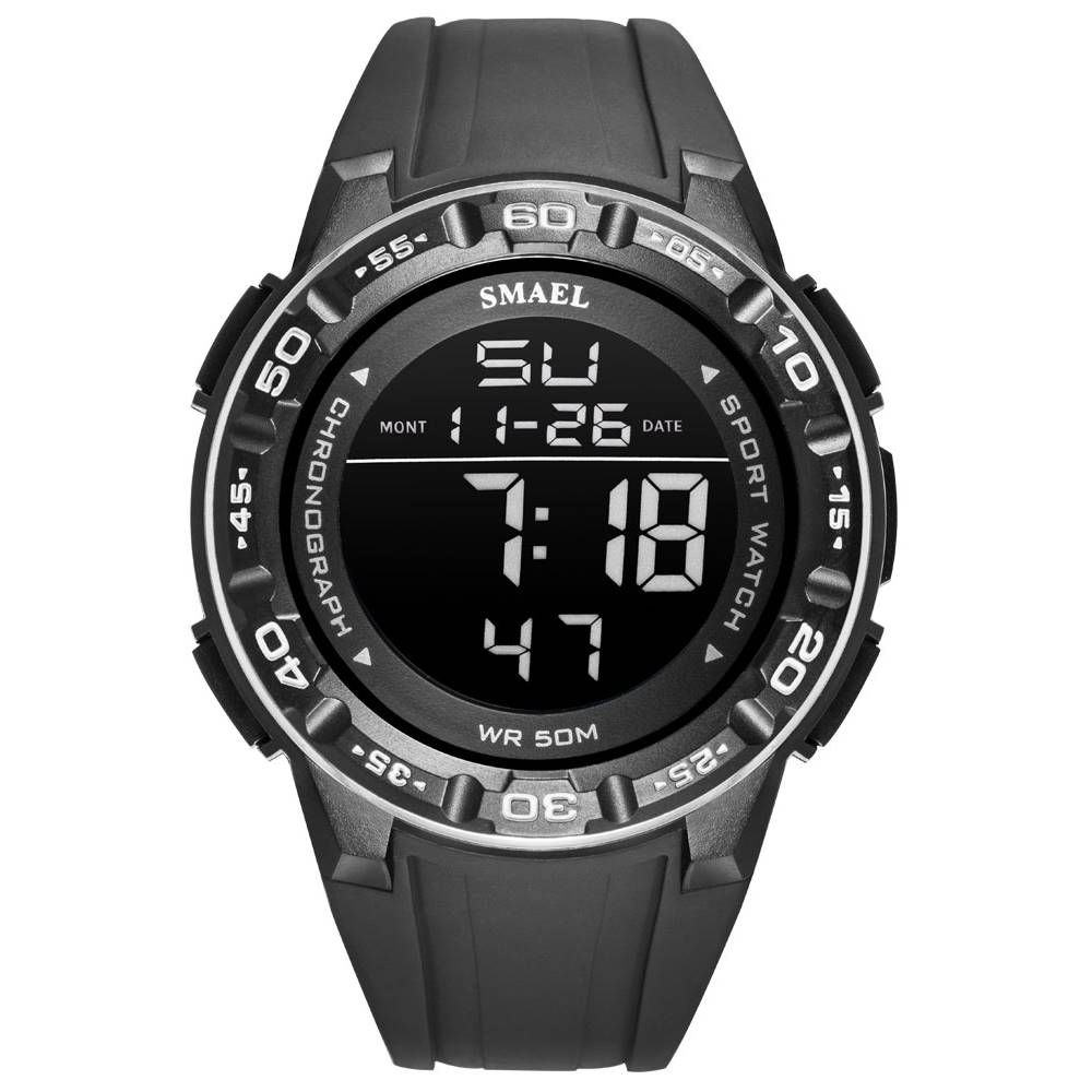 Ceas barbatesc Modern Scout, Afisaj Digital, Cronometru, Alarma ...