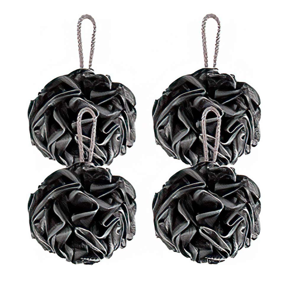 Set de 4 bureti de baie, Bambus, Negru - eMAG.ro