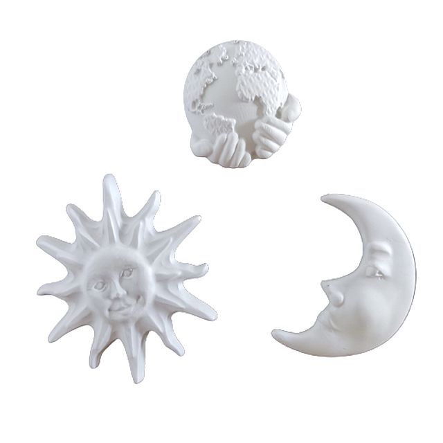 Figurine Ipsos de pictat - Planeta, Soare, Luna dimensiuni mari cu ...