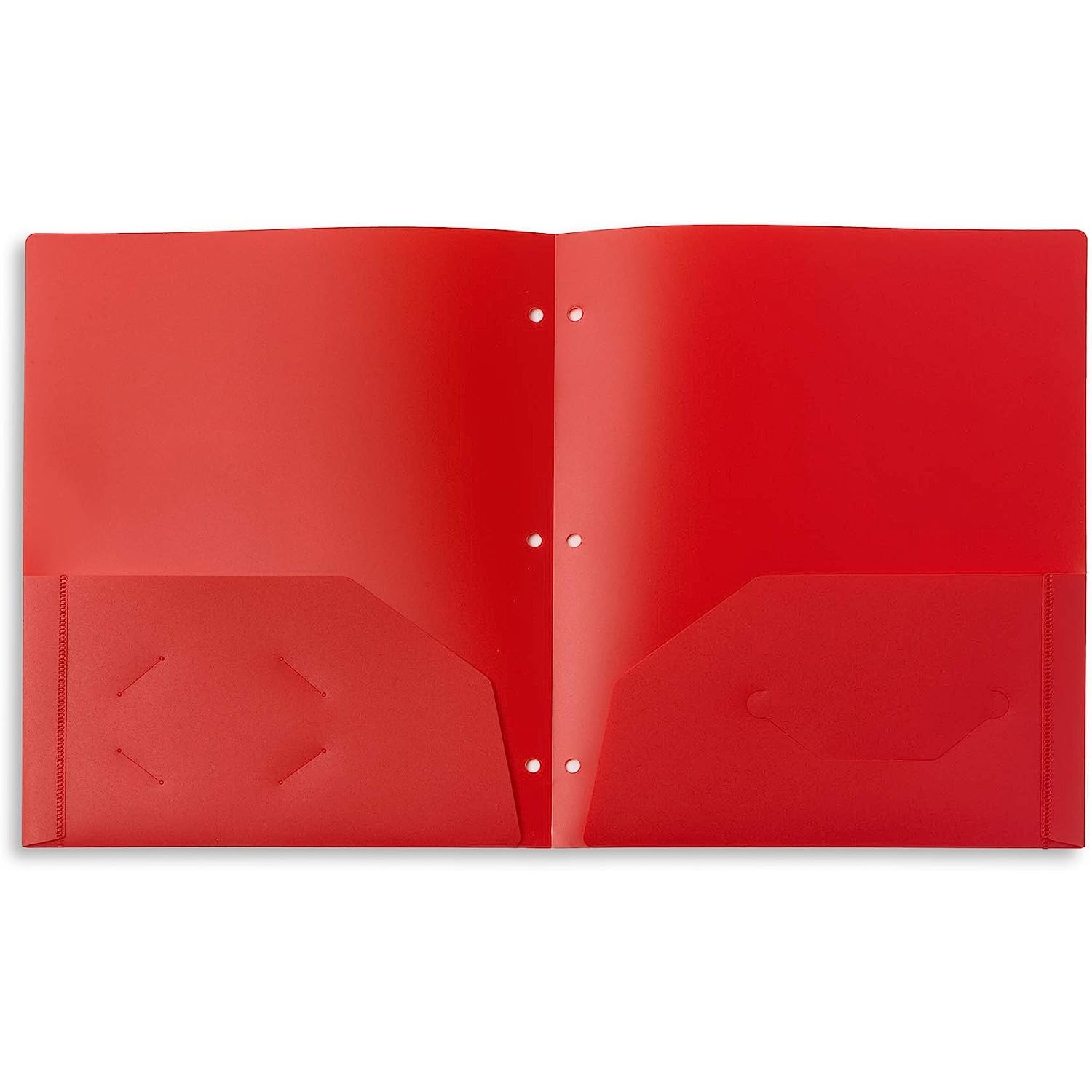 Dosare din plastic Amazon Basics cu 2 buzunare cu perforare cu 3 gauri ...