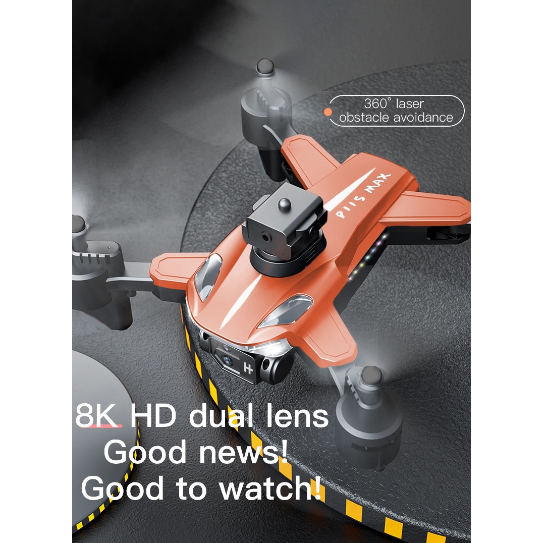 Drona cu doua camere 8K LEBLOU P11S MAX, transmisie 5G pe telefon ...