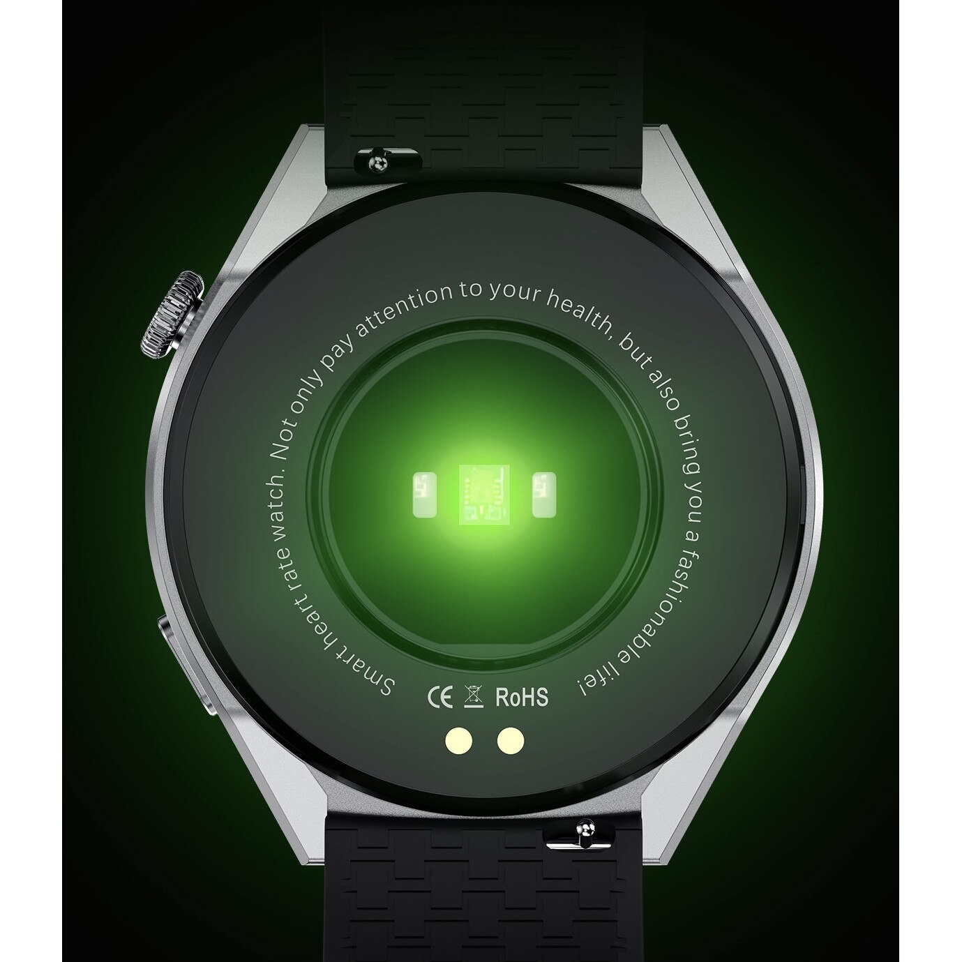 Ceas Smartwatch barbati, HYD3MAX, Argintiu, Sport, Fitness, Bluetooth ...