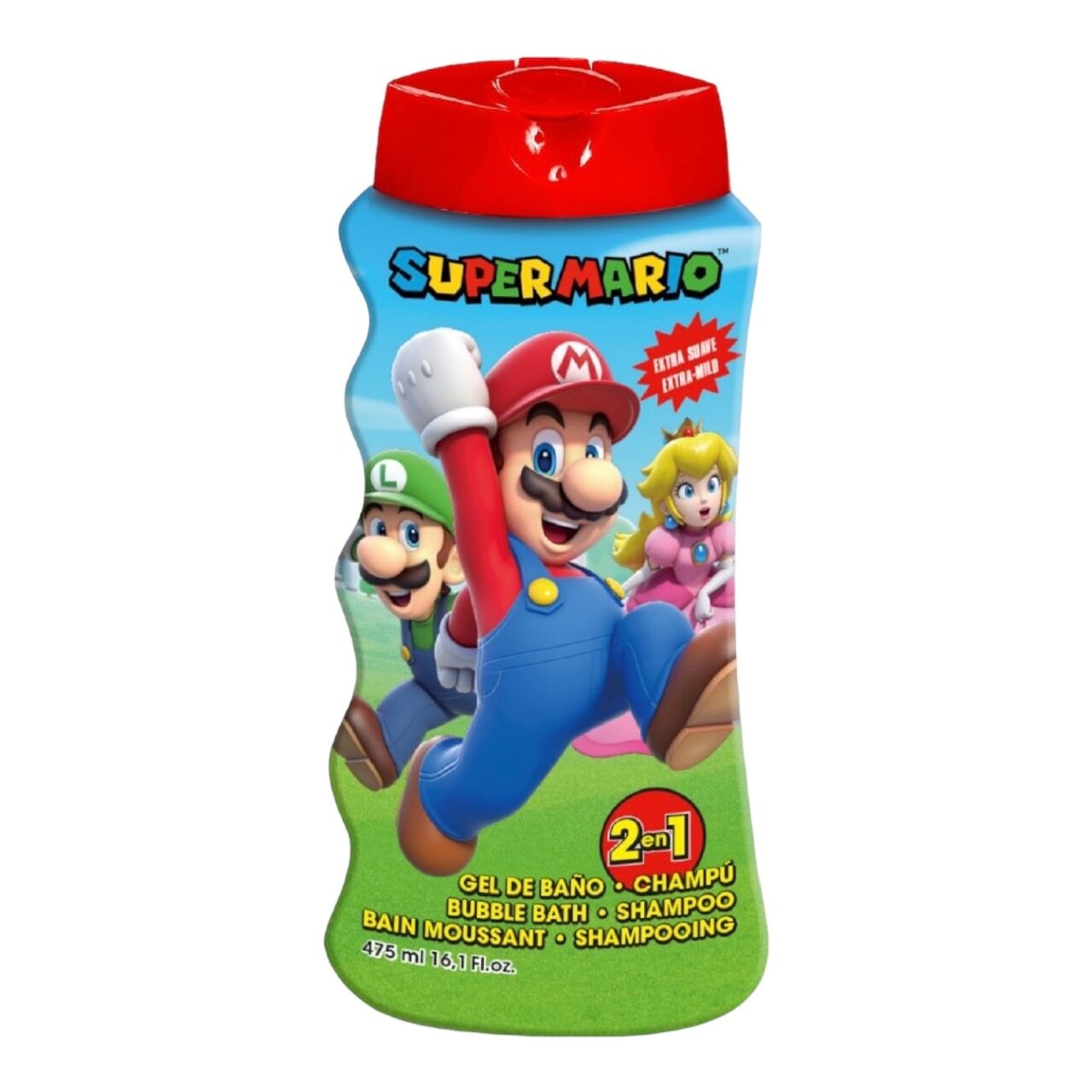 Gel de dus si sampon 2 in 1, Super Mario, Copii, 475 ml - eMAG.ro