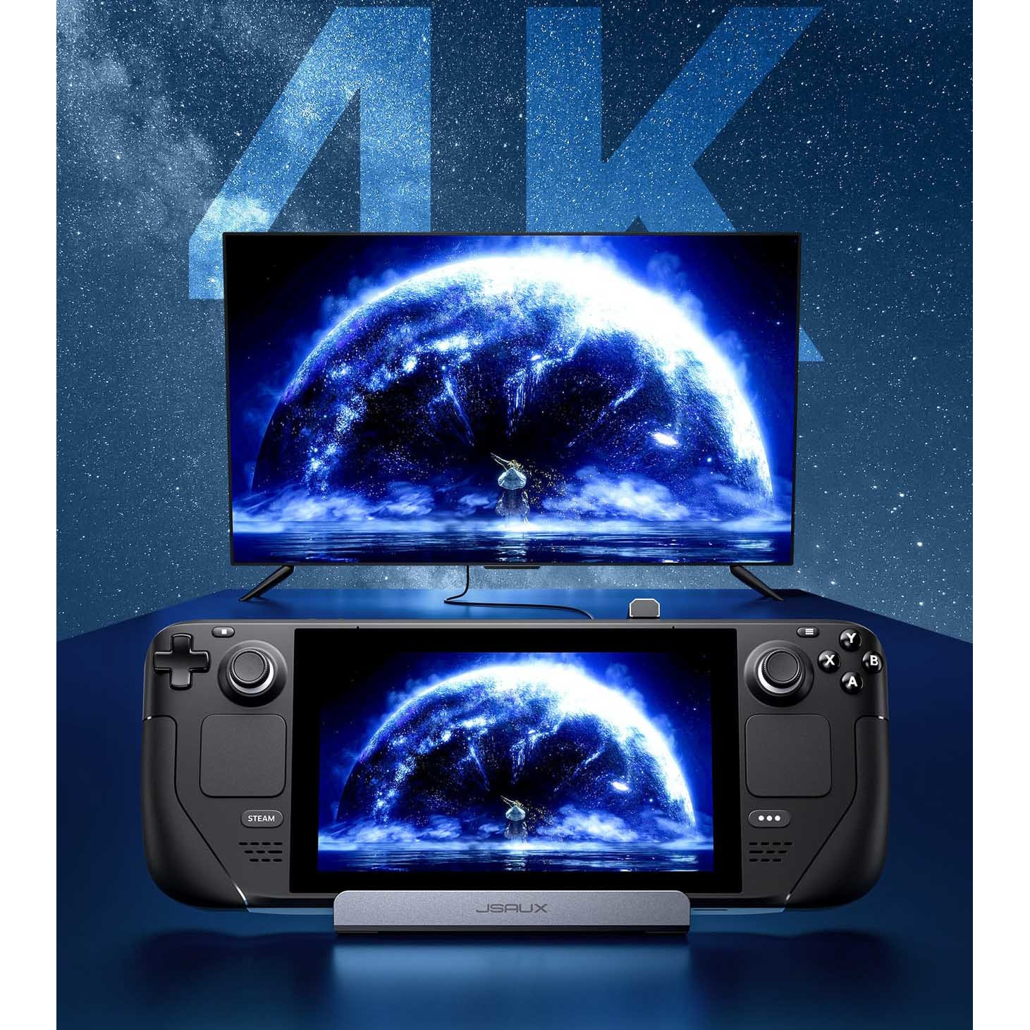 Statie de andocare 6in1 M.2 100W 4K 60Hz pentru Steam Deck JSAUX HB0604 ...