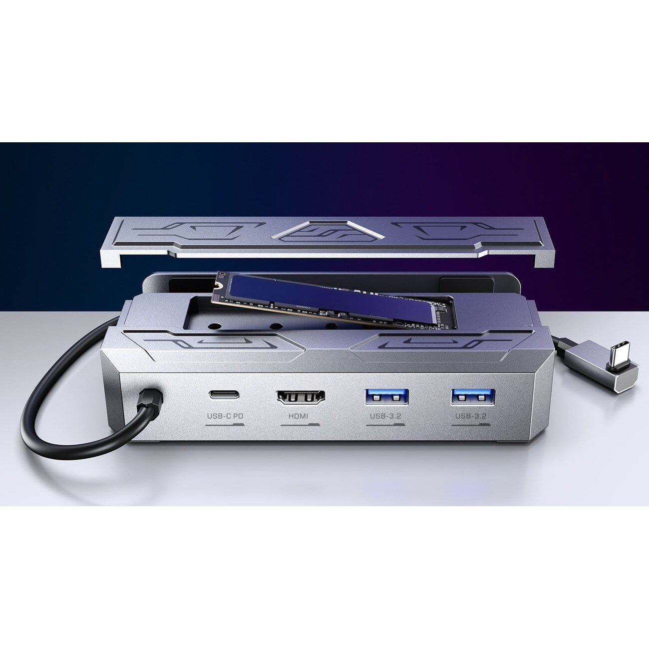 Statie de andocare 6in1 M.2 100W 4K 60Hz pentru Steam Deck JSAUX HB0604 ...