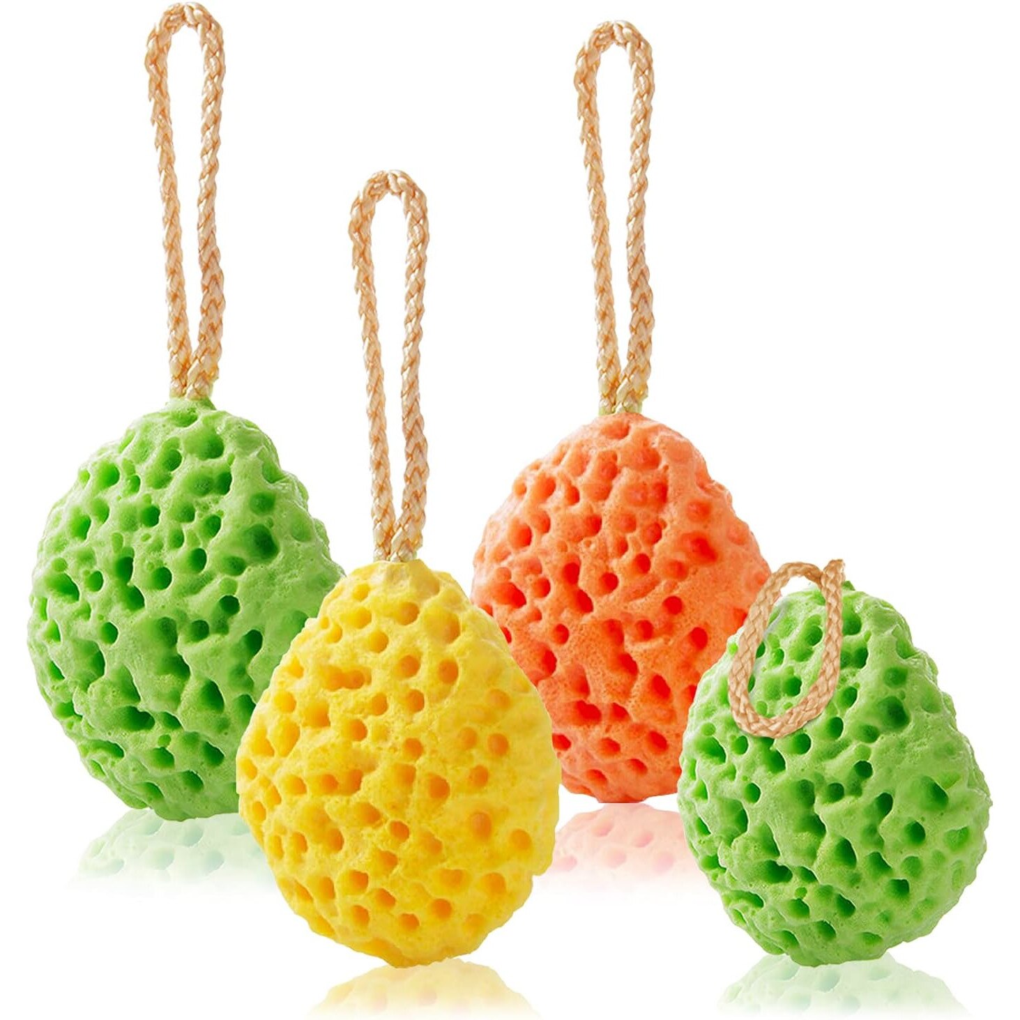 Set de 4 burete de baie, Multicolor - eMAG.ro