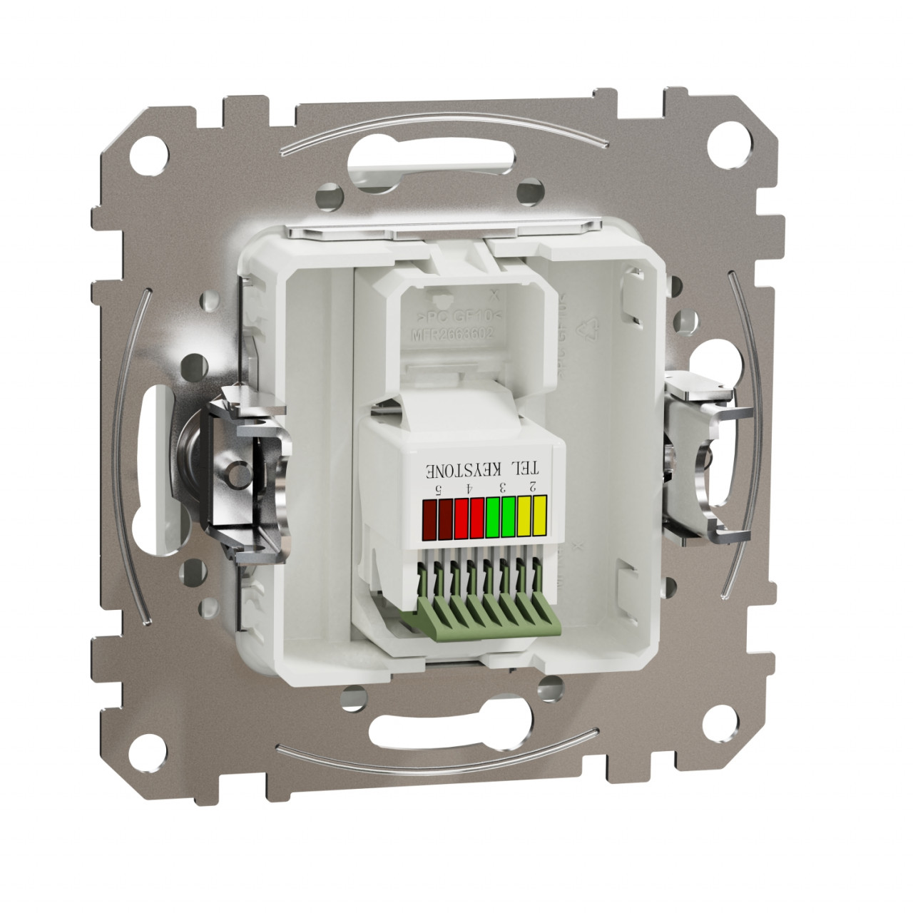 Priza telefon RJ11, IP20, Alb, Schneider Sedna Design - eMAG.ro