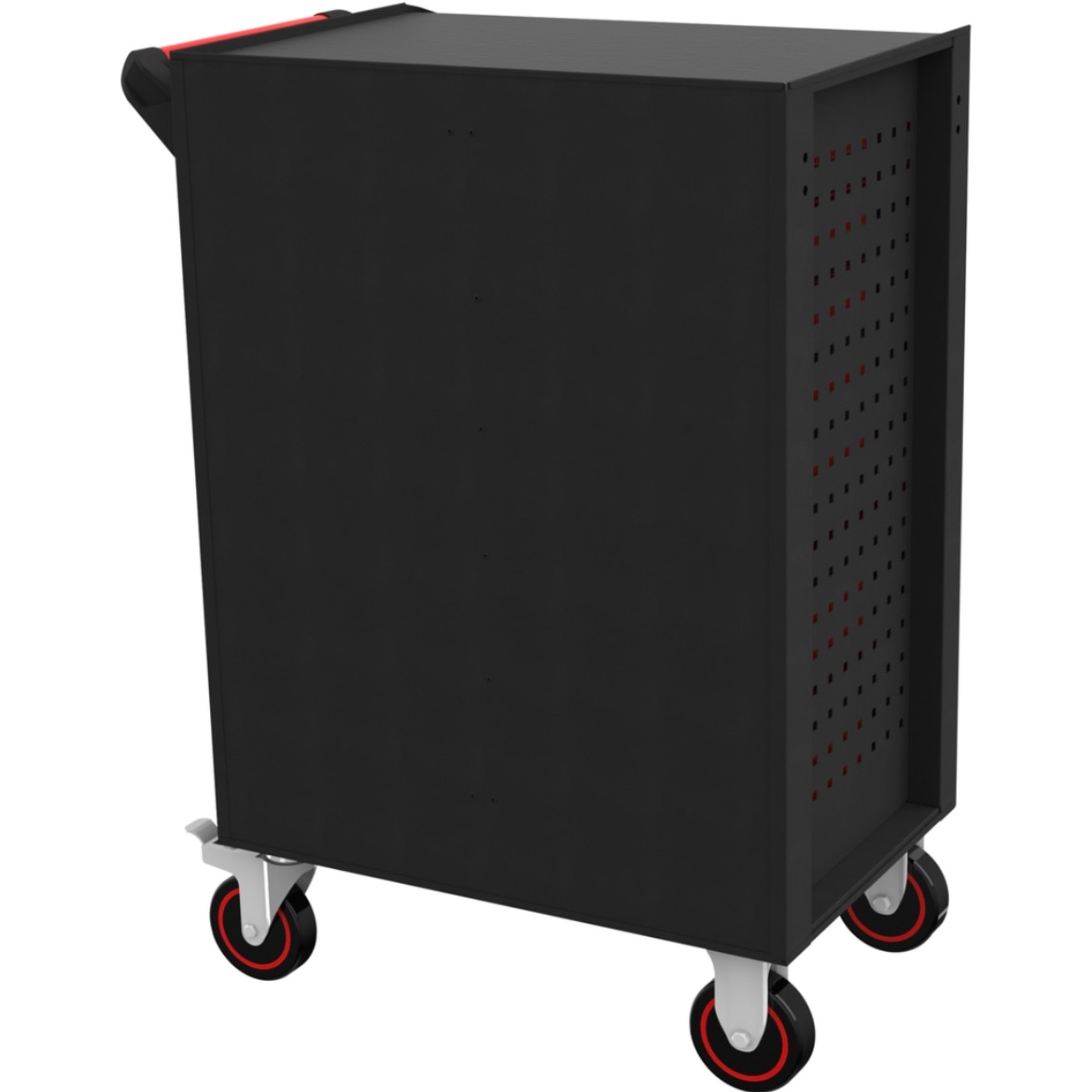 Carucior de atelier Ecoline negru/rosu 7 sertare- 598unelte - eMAG.ro