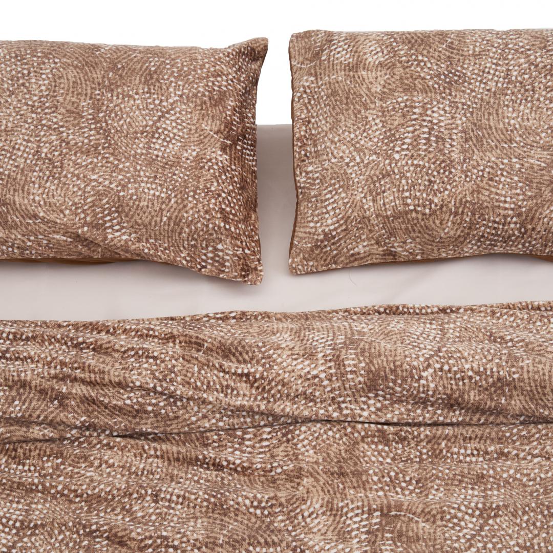 Cuvertura din catifea cu 2 fete de perna, pat dublu, Model Dust - eMAG.ro