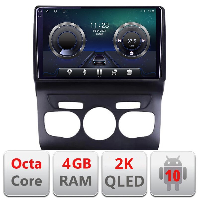 Navigatie dedicata Citroen C4 2011-2016 C-241 Android Octa Core Ecran 2K QLED GPS 4G 4+32GB 360 ...