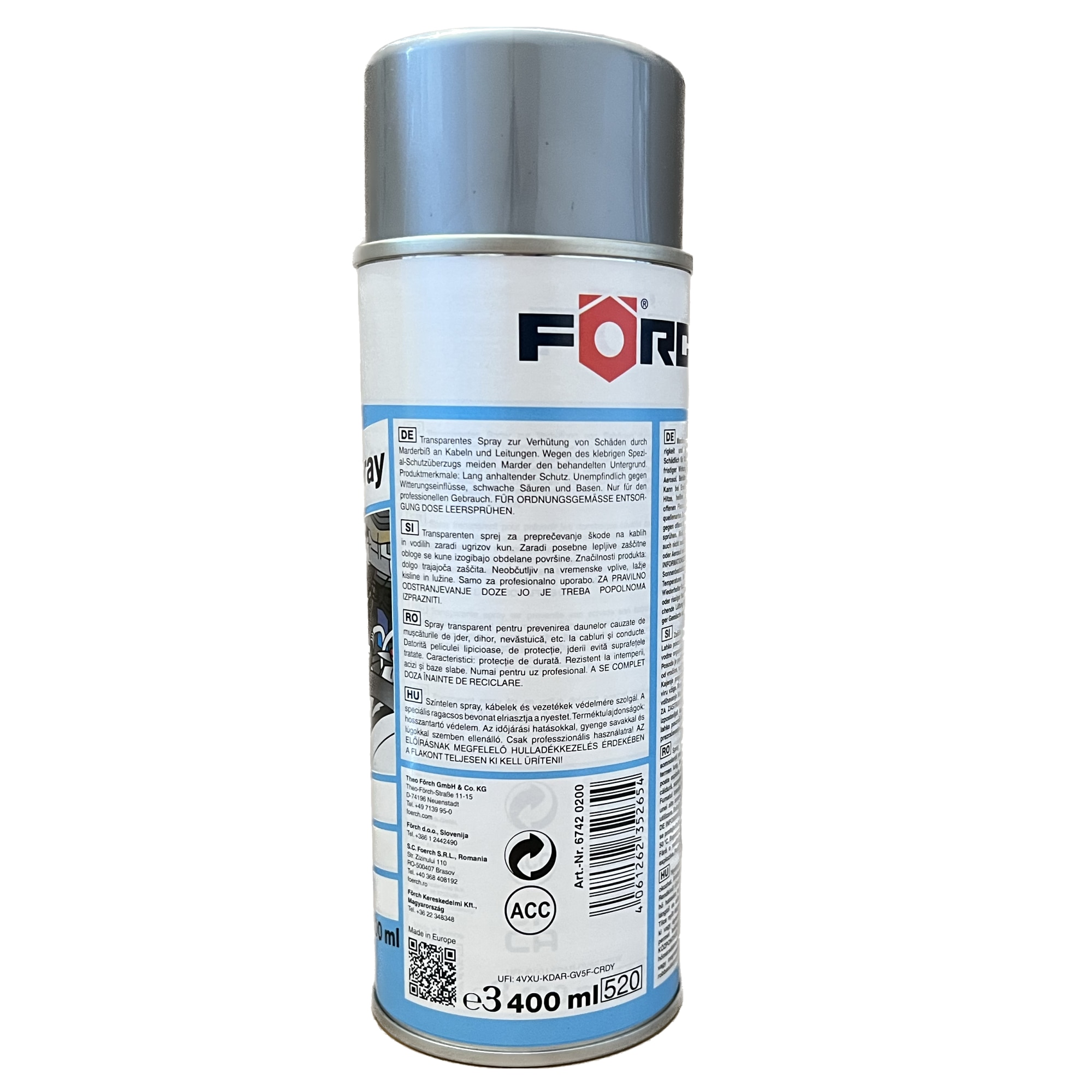 Spray auto pentru protectia impotriva Rozatoarelor, FOERCH, 400ml - eMAG.ro