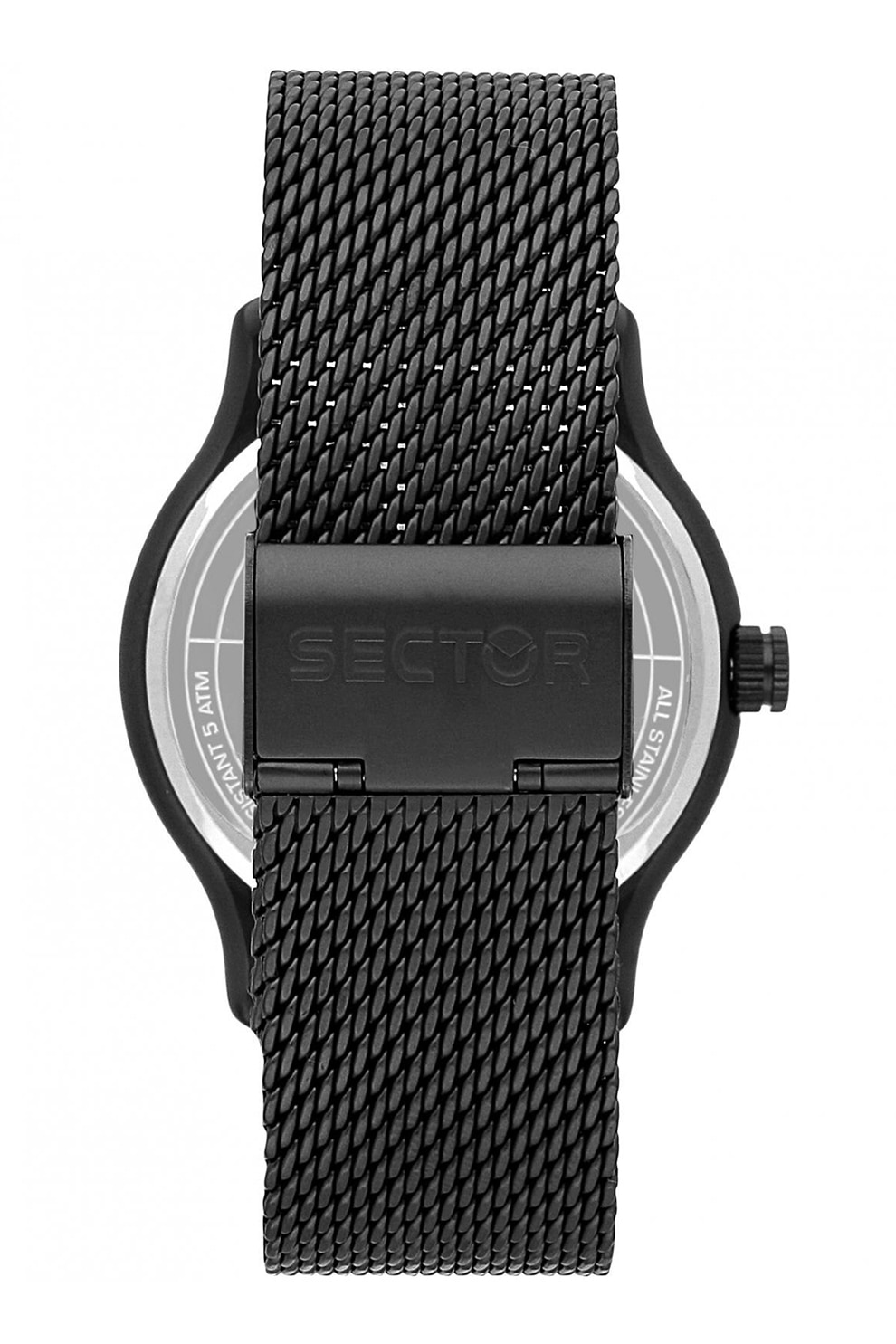 Sector, Ceas din otel inoxidabil cu logo pe cadran, Negru - eMAG.ro
