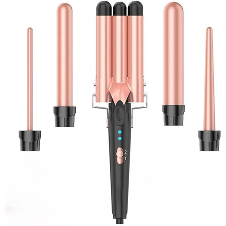 Ondulator par 5 in 1, Ondulator de par 3 tuburi, MOSMAOO®, Ceramica ...