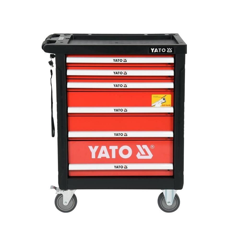 Dulap metalic de scule echipat cu 185 piese Yato YT-55307, Crom Vanadiu ...