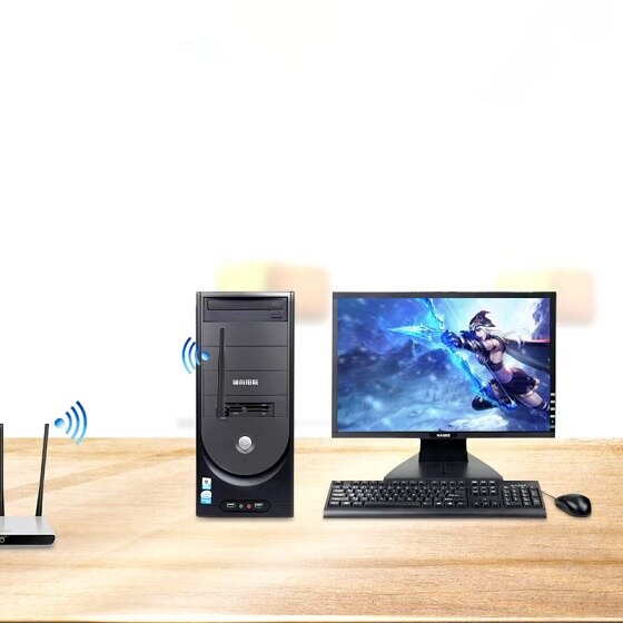 Antena Wi-fi N 600Mbps, Welora®, Placa/Adaptor retea wireless, USB 2.0 ...