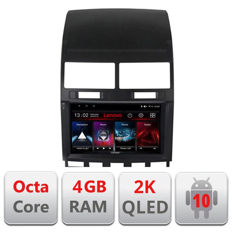 Navigatie dedicata Lenovo VW Touareg 2004-2011 L-042, Octacore Qualcomm, 4Gb RAM, 64Gb Hdd, 4G ...