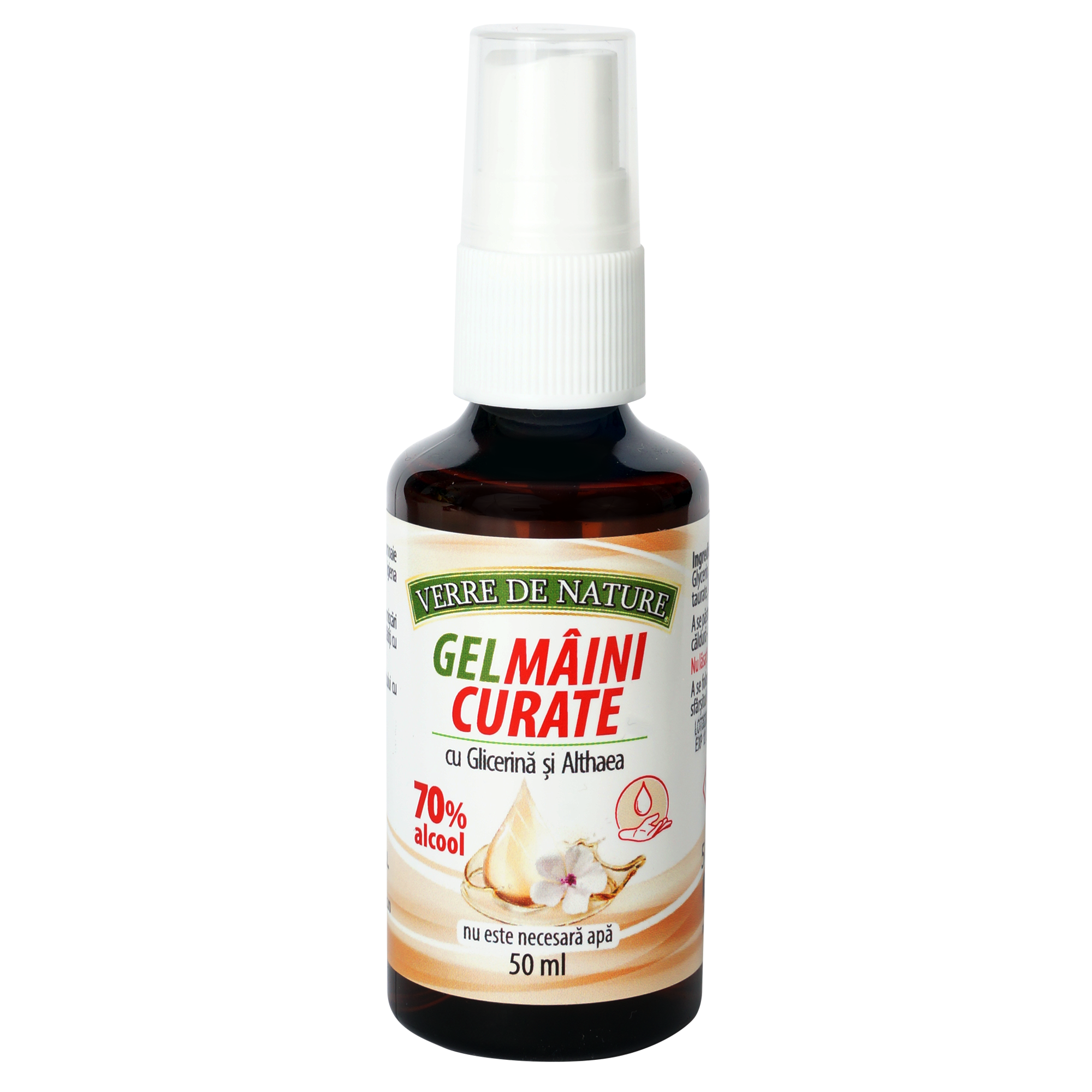 Gel Maini Curate cu 70% Alcool, glicerina si Althaea 50 ml - eMAG.ro
