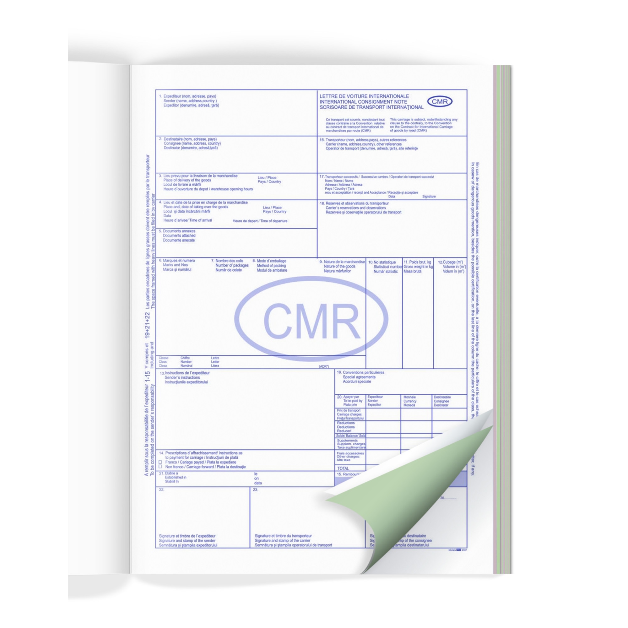 CMR товарителница 2 самокопиращи се екземпляра, книжка 50 комплекта - eMAG.bg