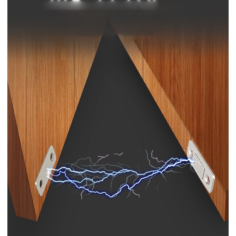 Inchidere magnetica pentru usa, Inox, Argintiu - eMAG.ro