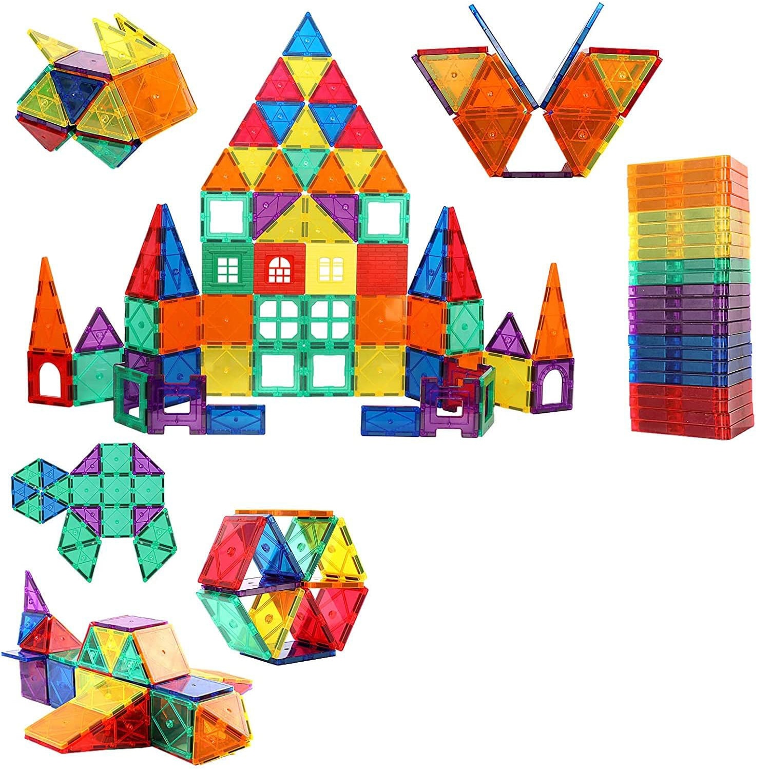 Cuburi magnetice, Zola®, pentru copii, 32 de bucati in 8 modele ...