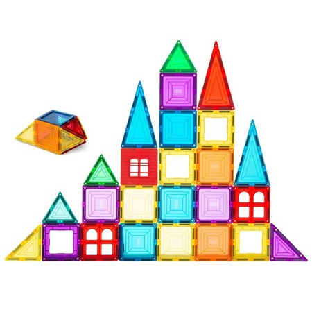 Cuburi magnetice, Zola®, pentru copii, 32 de bucati in 8 modele ...