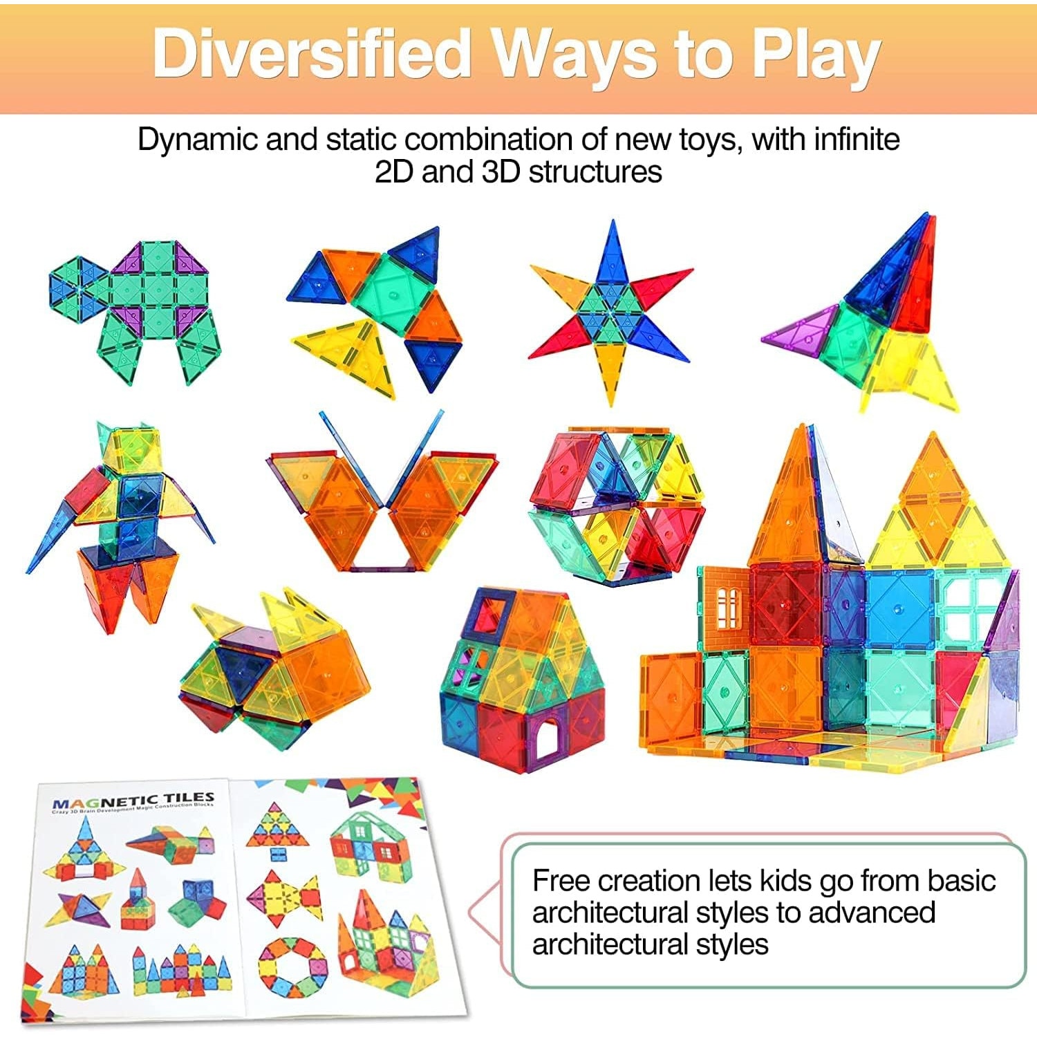 Cuburi magnetice, Zola®, pentru copii, 32 de bucati in 8 modele ...