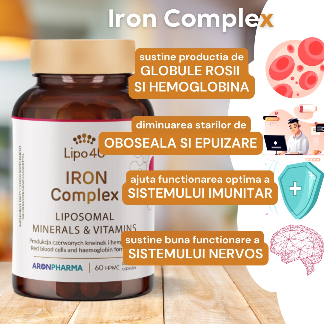 Supliment alimentar, complex vitamine si minerale, liposomale, Lipo4U ...