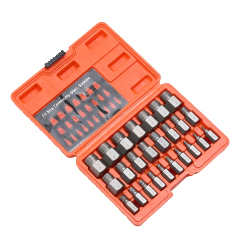 Set extractoare suruburi, prezoane rupte si piulite deteriorate, 25 ...