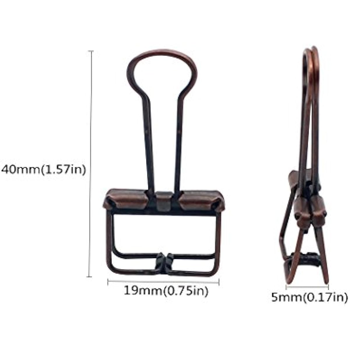 Set 15 clipsuri, 40 mm, Bronz - eMAG.ro