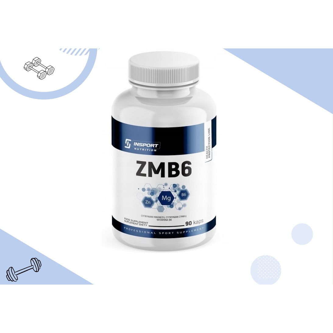 Supliment alimentar ZMB6 Magneziu, zinc, vitamina B6 Insport Nutrition ...
